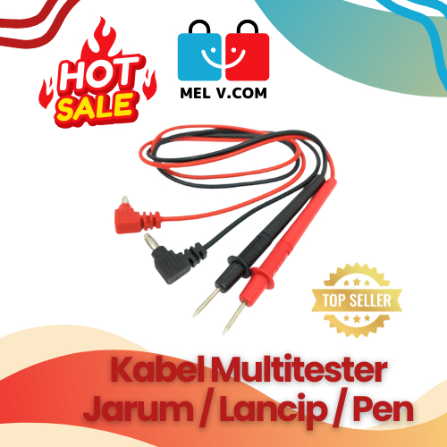 Jual Kabel Multitester Avometer Test Leads Probes 1000V Ujung Tajam ...