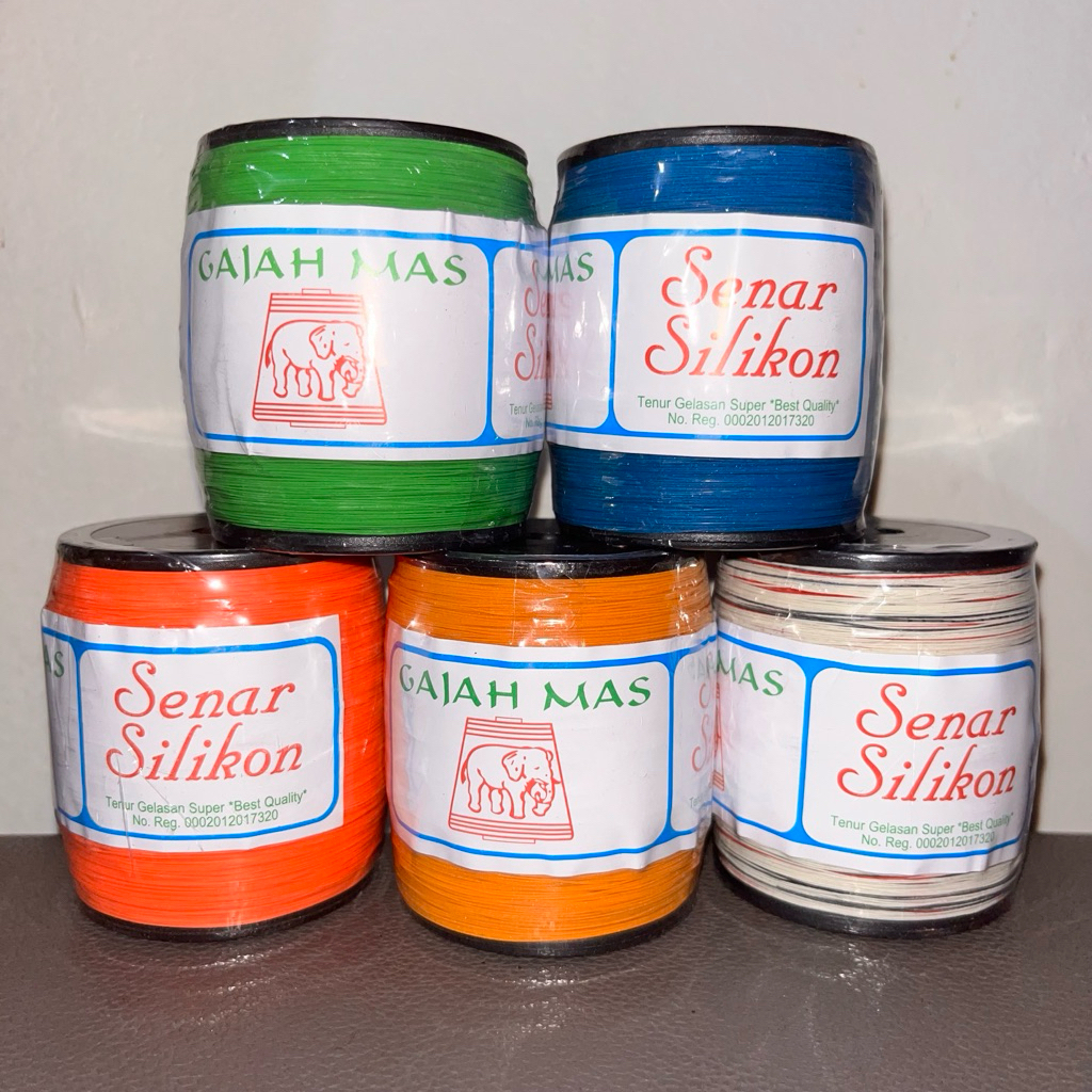 Jual Benang Layangan SILIKON Cap Gajah Mas (SEDANG) 2000 meter | Shopee ...