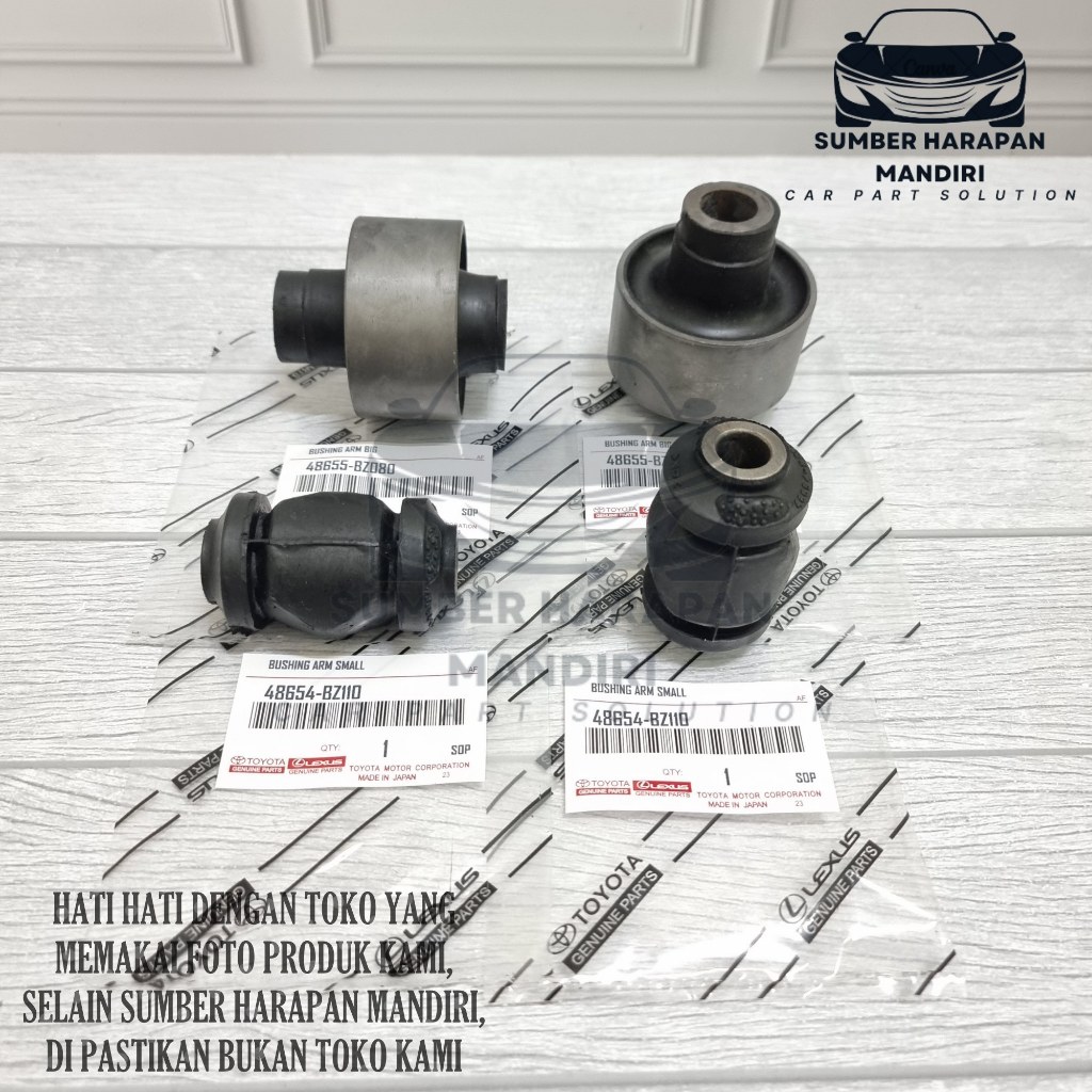 Jual Bushing Lower Arm Depan Besar Kecil Agya Ayla P/N 48654/55-BZ080 ...