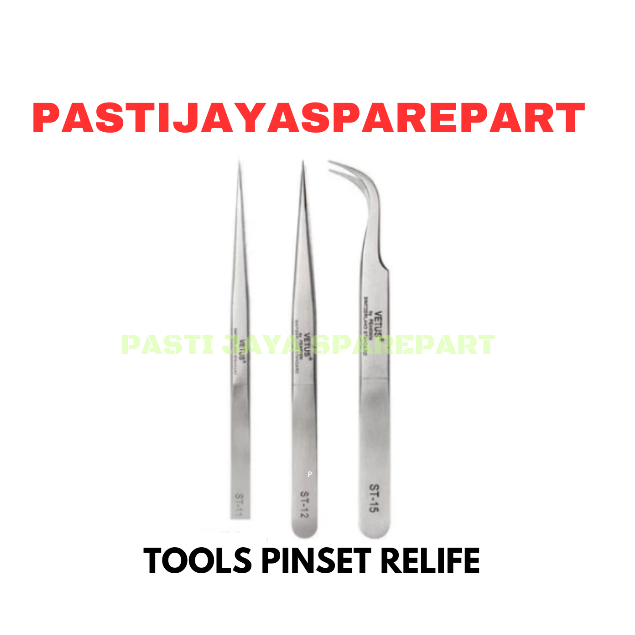 Jual TOOLS PINSET VENUS RELIFE TS-11 ( LURUS ) / TS-15 ( BENGKOK ...