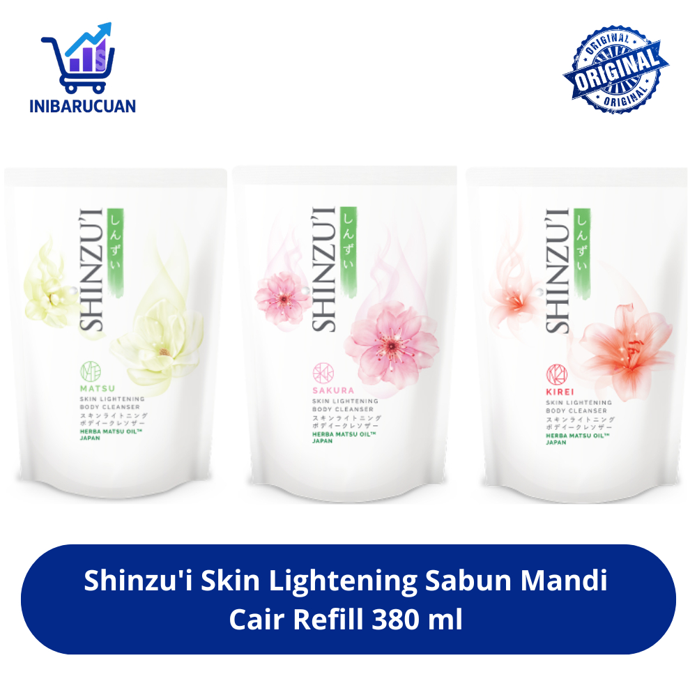 Jual Shinzu'i Skin Lightening Sabun Mandi Cair Refill 380 ml | Shopee ...