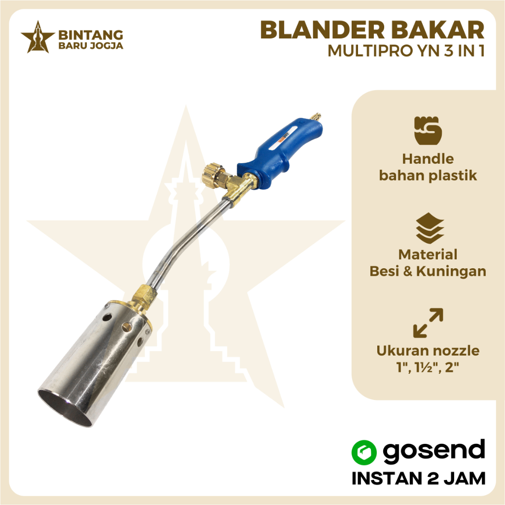Jual Heating Torch Gas 304-3 Nozzela Multipro / Blender Bakar Multipro ...