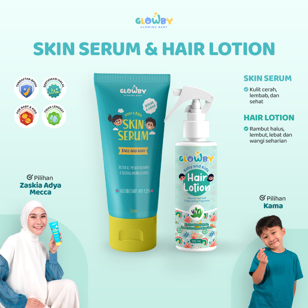 Jual (Glowby) Skin Serum dan Hair Lotion Mencerahkan dan Melebatkan ...