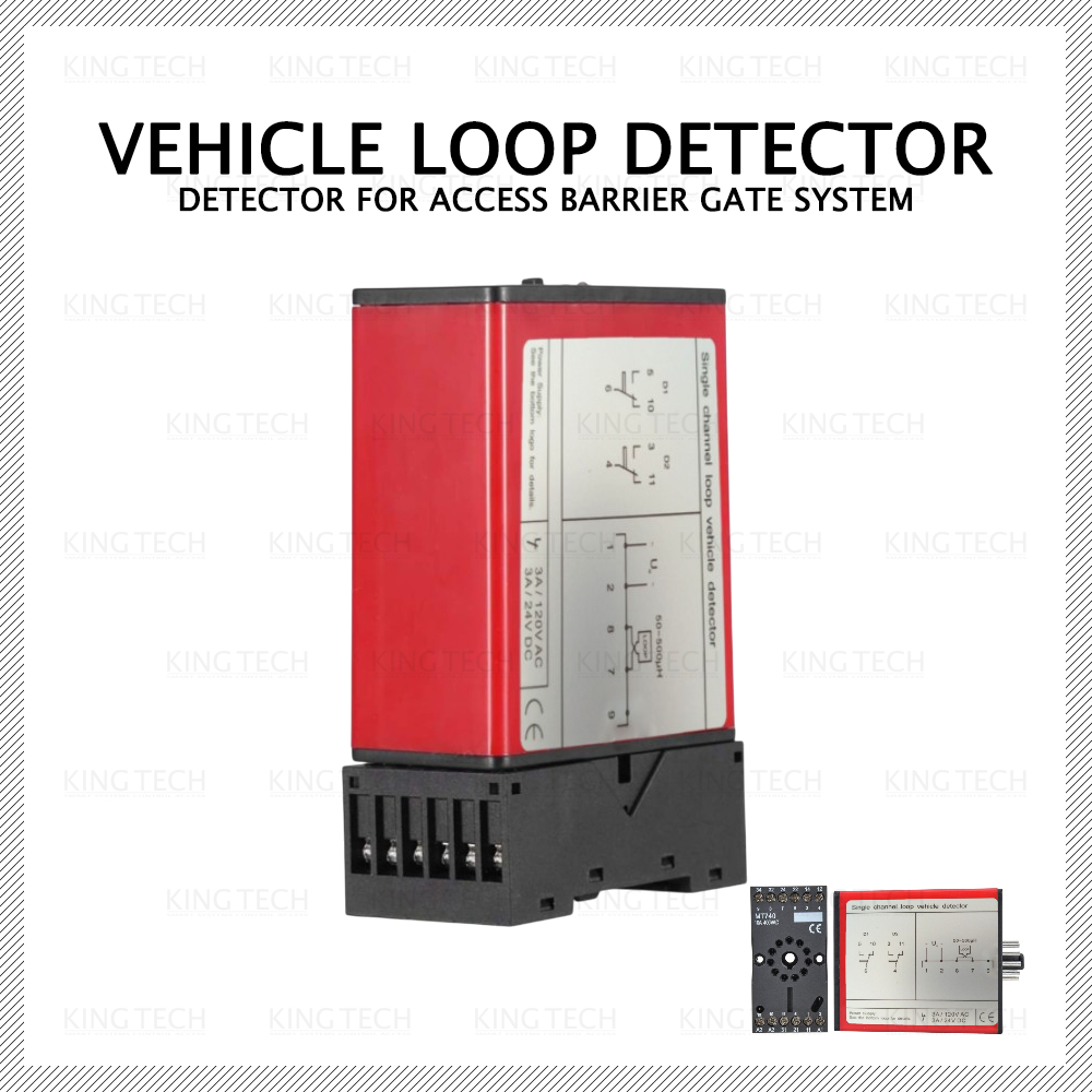 Jual Vehicle Loop Detector RED 220V Detector For Access Barrier Gate ...