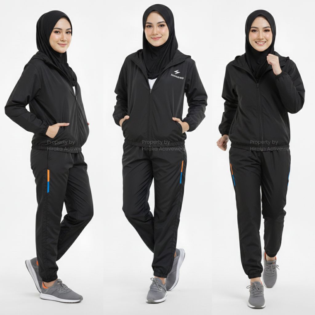 Jual HIRAKA Set Olahraga Wanita / Stelan Jaket Celana Sport / Setelan ...