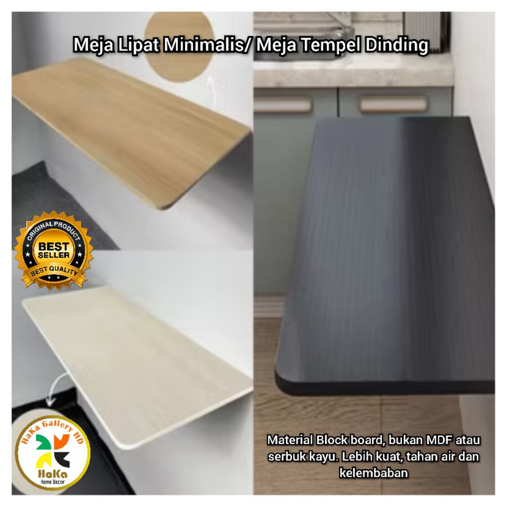 Jual Meja Lipat Dinding / Meja Gantung / Meja Komputer Non MDF | Shopee ...