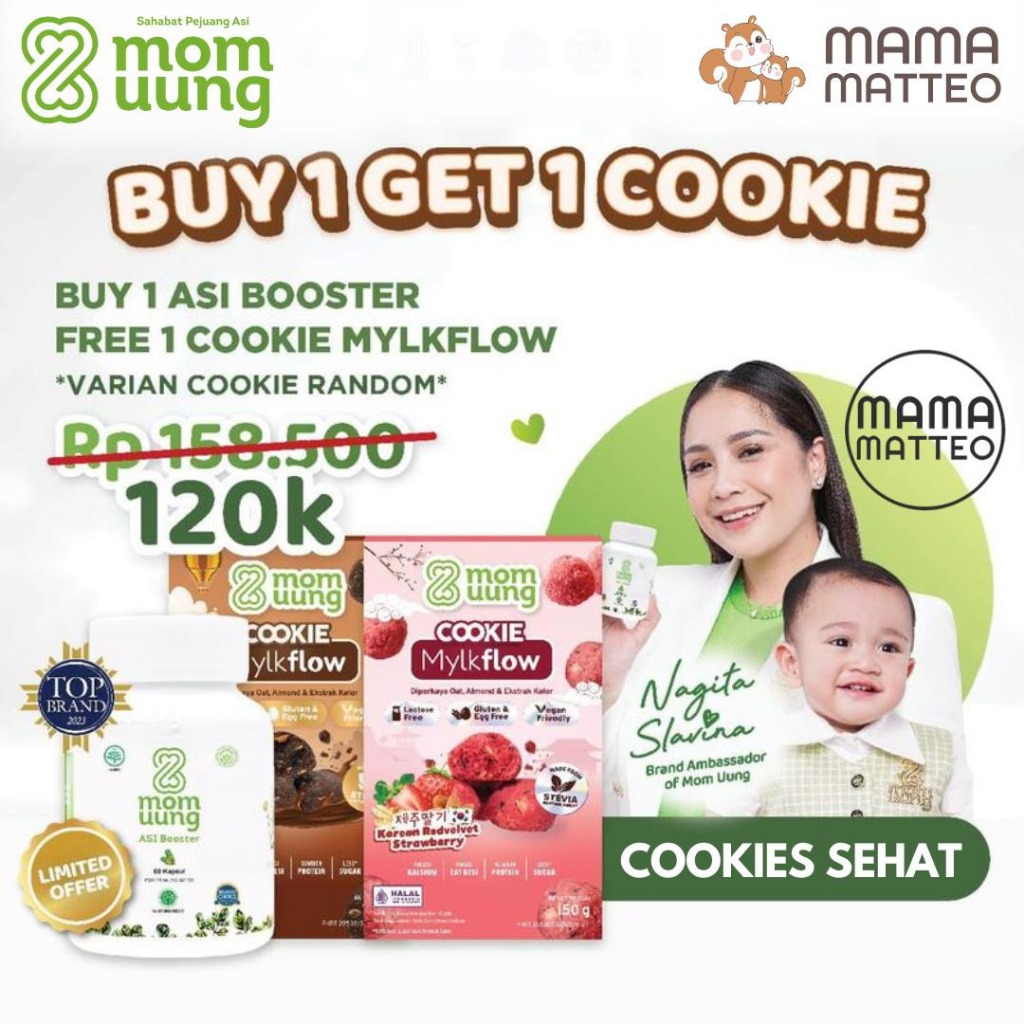 Jual MOM UUNG BUNDLE 60 Kapsul FREE Cookies Mylkflow Rich Belgian ...