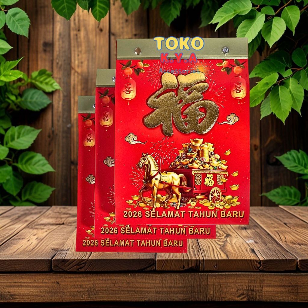 Jual KALENDER HARIAN SOBEK UKURAN SEDANG 2026/KALENDER SHIO KUDA ...