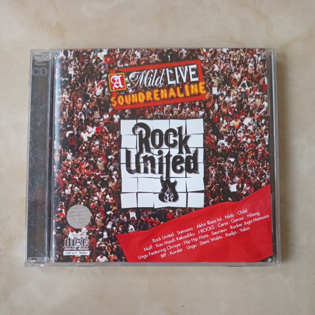 Jual CD A Mild Live Soundrenaline Rock United/trinity optima production ...