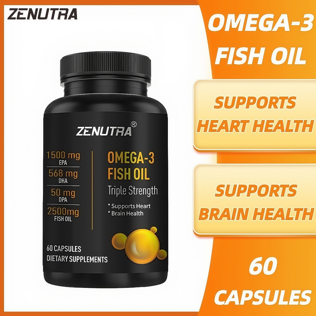 Jual Minyak Ikan Omega 3 Kekuatan Tiga Kali Lipat - Dengan DHA & EPA ...