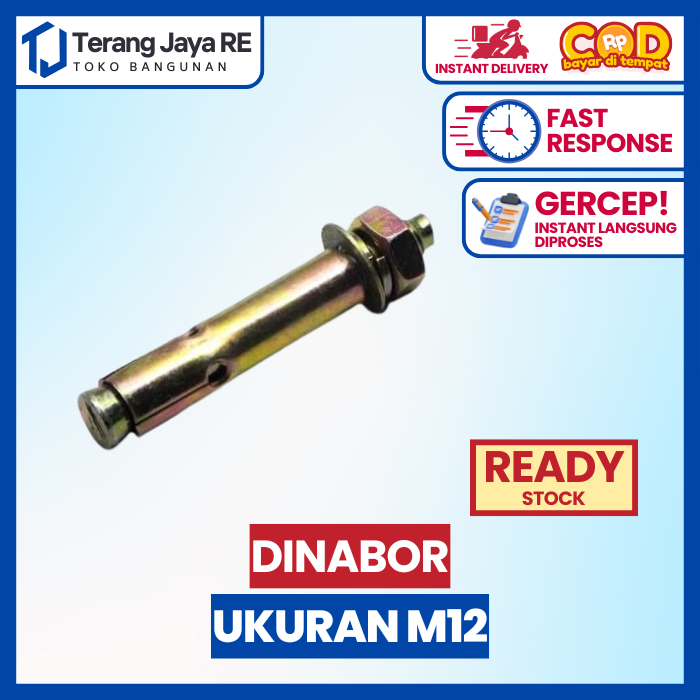 Jual Dynabolt M12 - M12x60 / M12x129 - Baut Beton / Dinabor / Baut ...