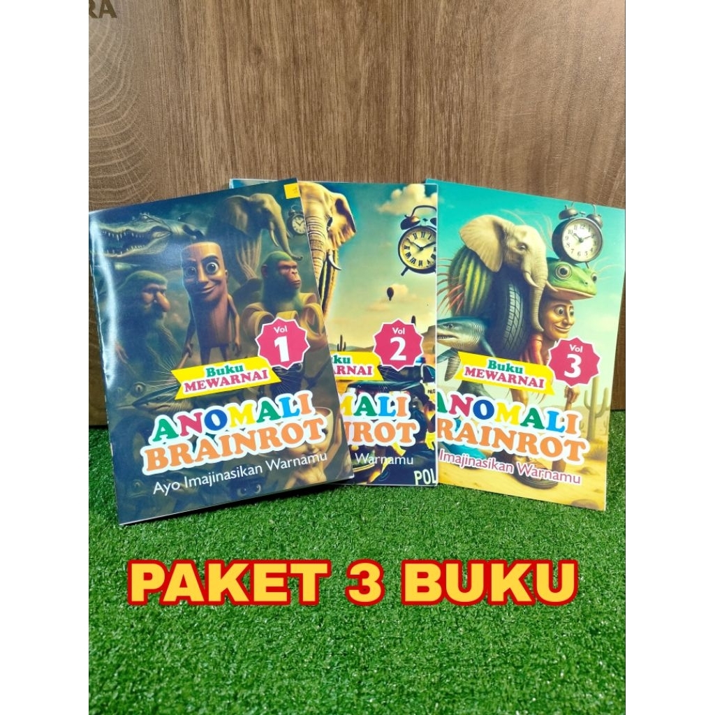 Jual PAKET 3 VOL ANOMALI BRAINROT | KARAKTER TUNGTUNGSAHUR | BUKU ...
