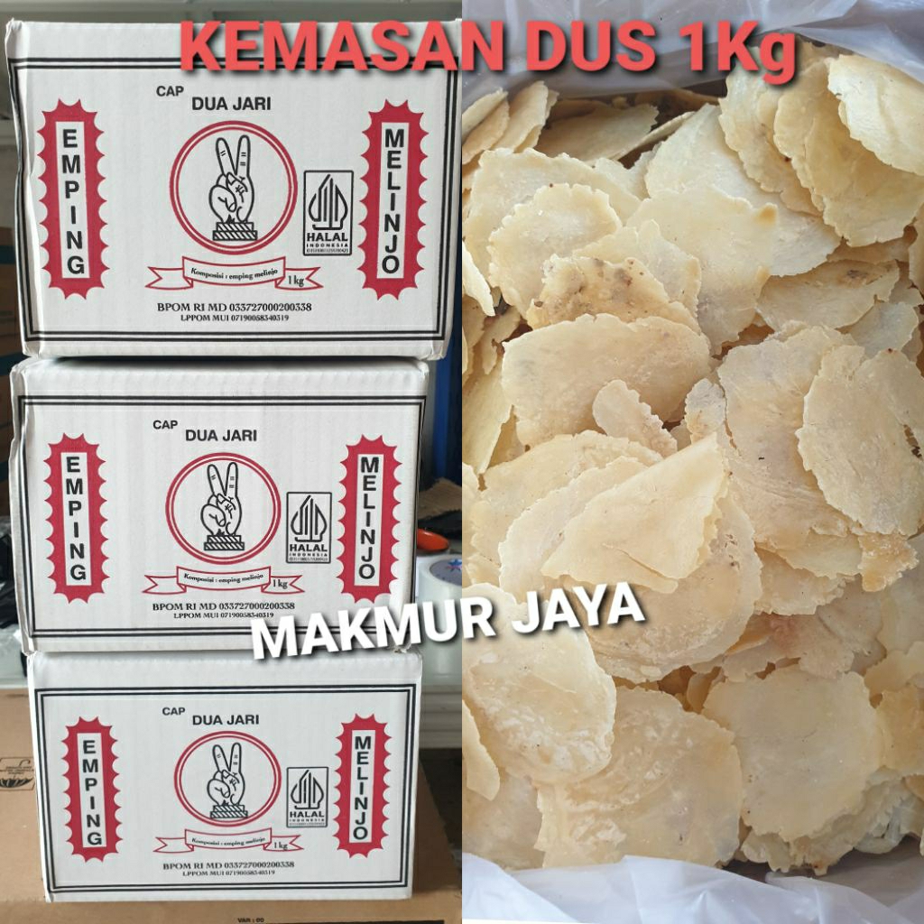 Jual (Dua Jari) Emping Melinjo Tipis Premium 1 KG / Belinjo Mentah ...