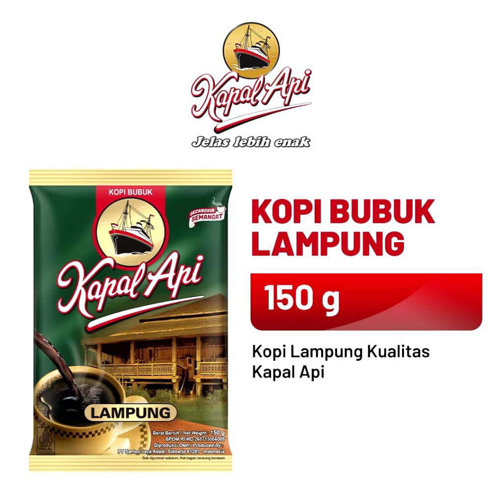 Jual KAPAL API Kopi Lampung 150 gram | Shopee Indonesia