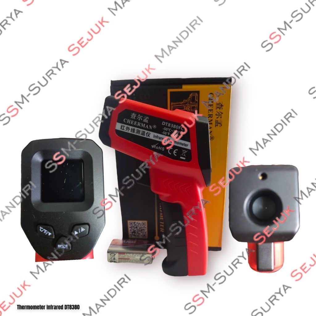 Jual Thermogun Alat Ukur Suhu Ruangan DT8380 | Shopee Indonesia