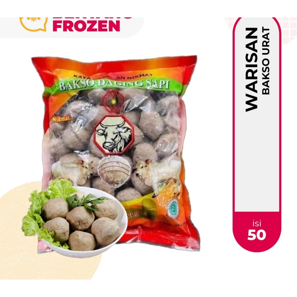 Jual Bakso warisan 319 isi 50 | bakso sapi urat premium | Shopee Indonesia