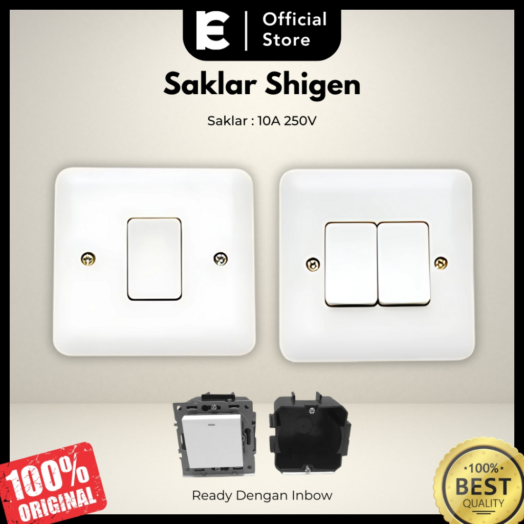 Jual Saklar Listrik SHIGEN 1 & 2 Tombol/Knop - Electrical Accessories ...