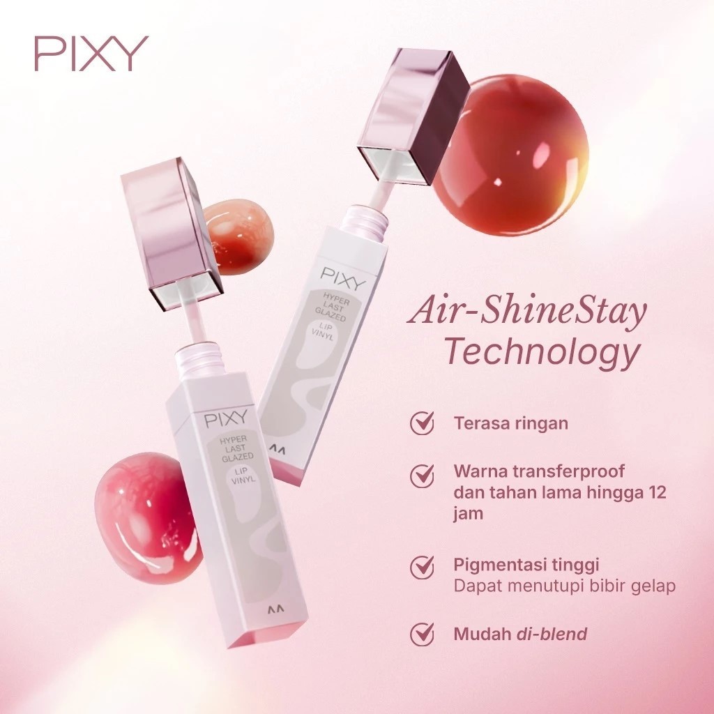 Jual PIXY Hyperlast Glazed Lip VINYL | Shopee Indonesia