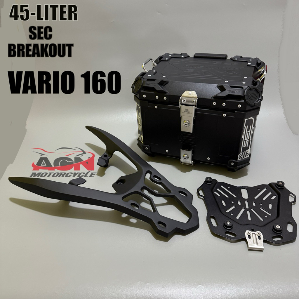 Jual Paketan Box Sec Strike Force 45 Liter Top Box Motor Scoopy Beat ...