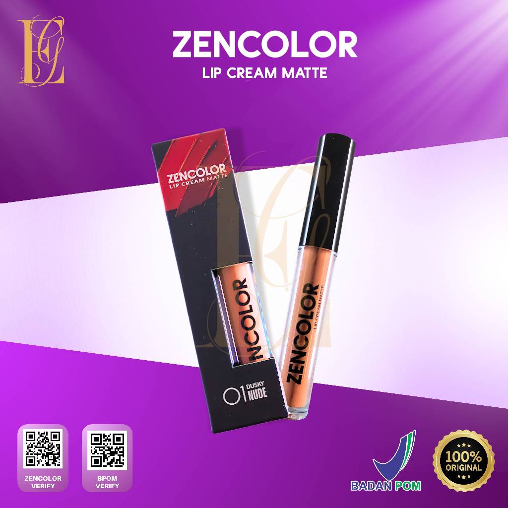 Jual ZENCOLOR Lip Cream Matte Urban Lipstik Waterproof BPOM 100% ...