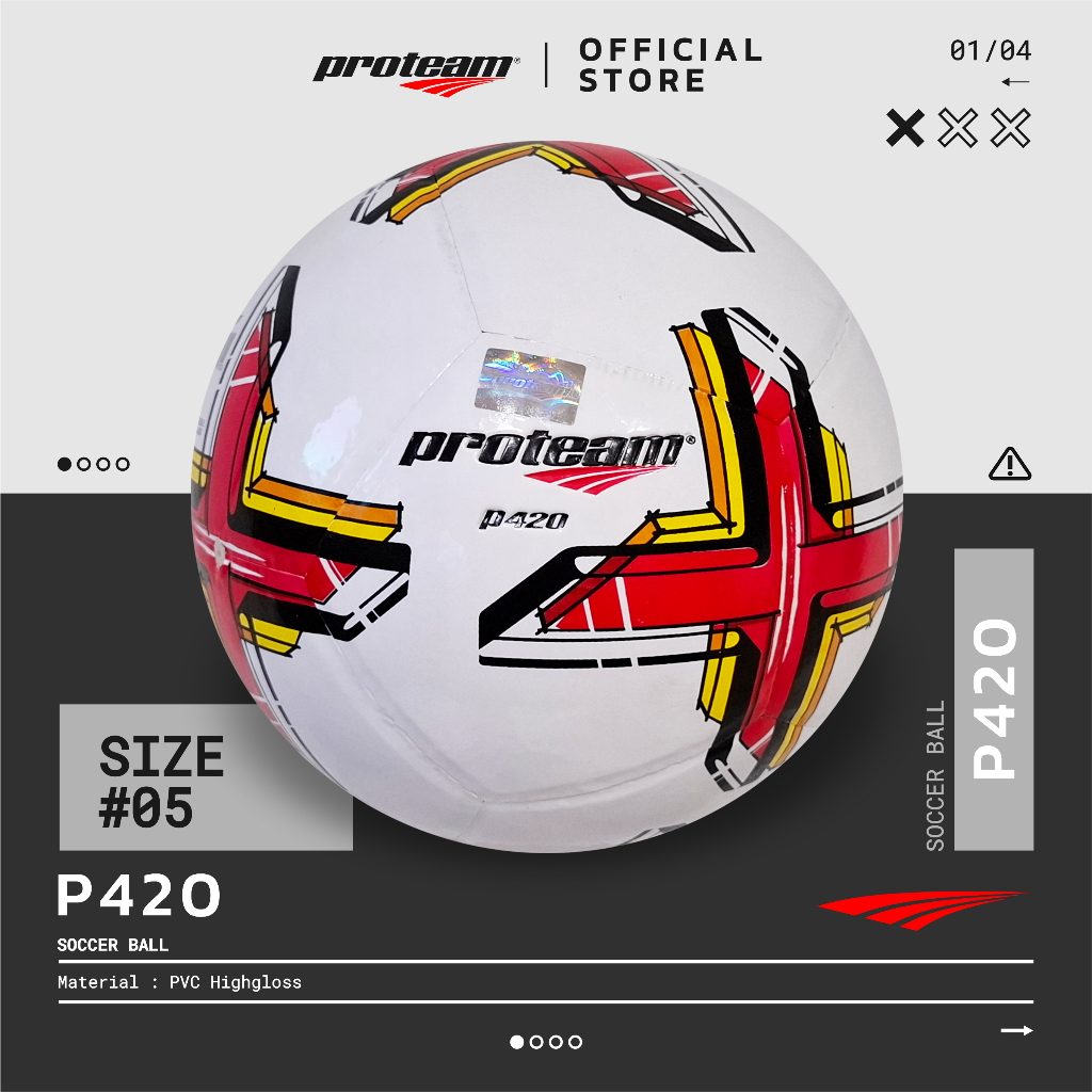 Jual Bola Sepak Proteam Original Olahraga Soccer Club P420 Size 5 ...