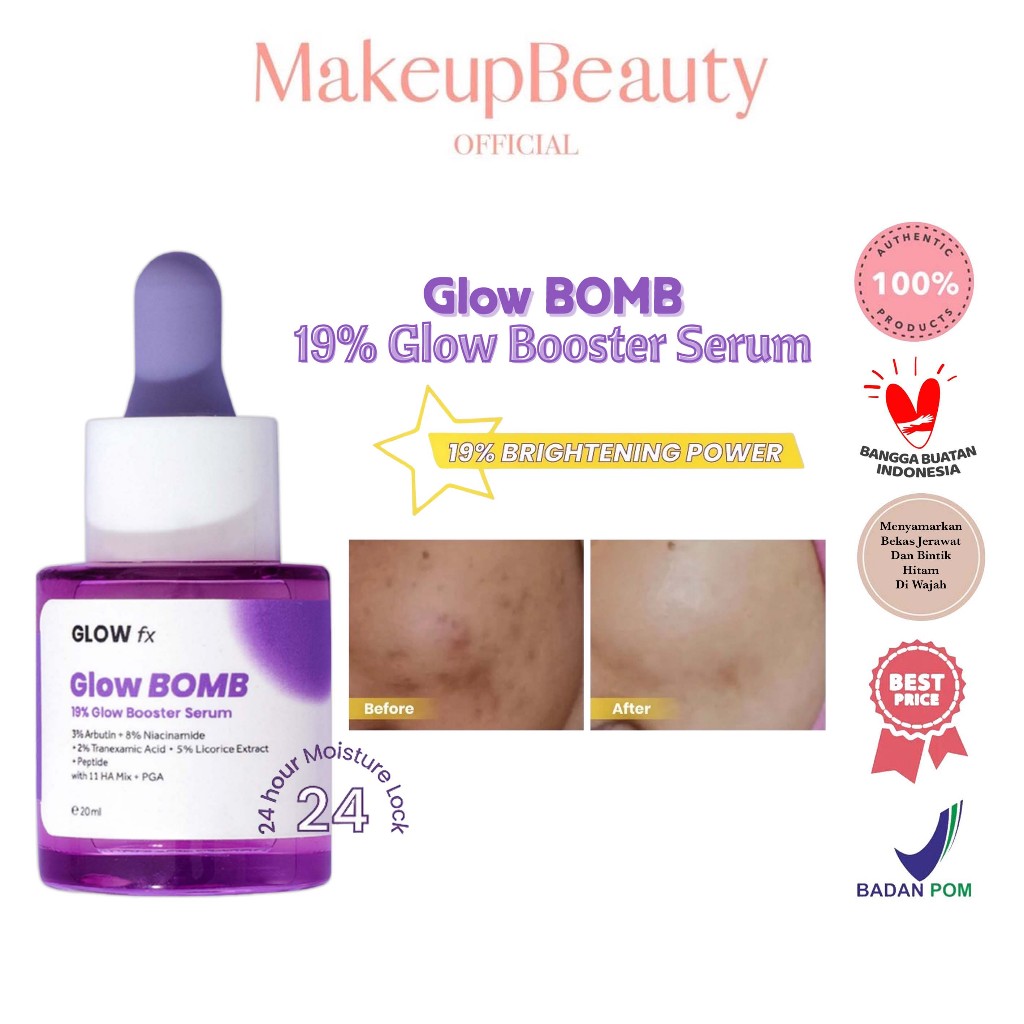 Jual GLOW FX Glow Bomb Serum - Serum Glowing & Bekas Jerawat 19% ...