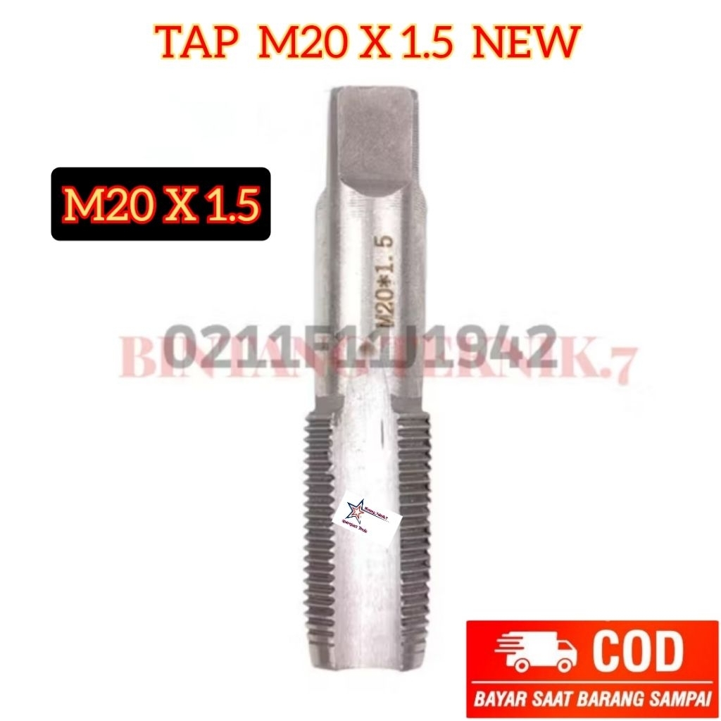Jual New Tap Manual Hand Tap M20 x 1.5 Pointed HSS Bukan Yamawa OSG ...