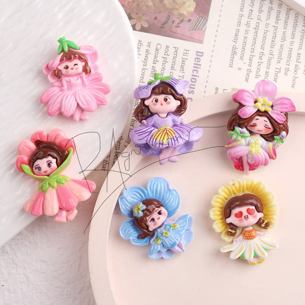Jual Clay Resin BUNGA PERI Series TANPA LUBANG (10pcs) | Shopee Indonesia