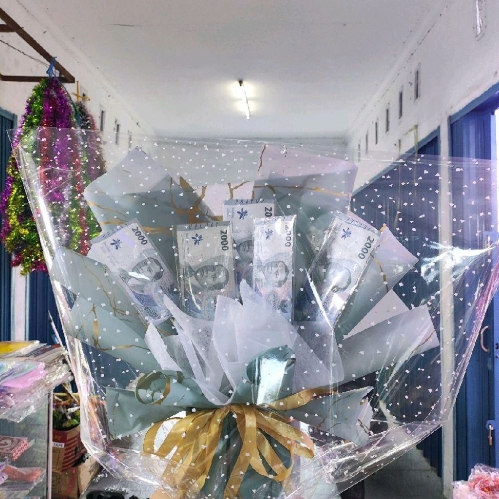 Jual Plastik Pembungkus Buket Bunga Sorong Harga 10 lembar dari Ukuran ...