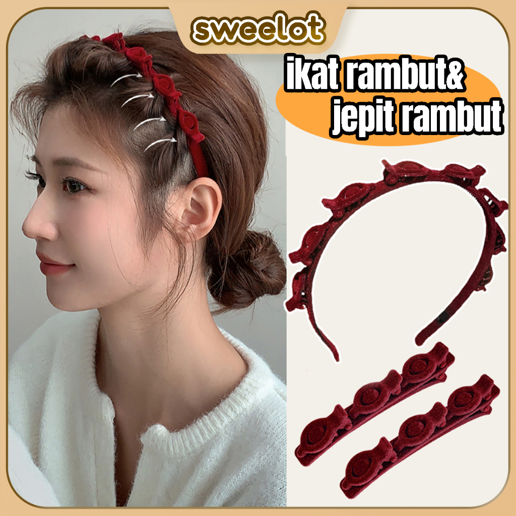 Jual Jepit Rambut Side Princess dengan Desain Double Layer untuk Poni ...