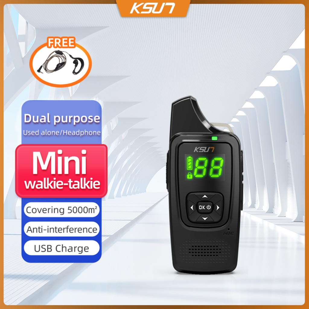 Jual KSUN X-TFSI Handy TalkieI V6 Mini Walkie Talkie Wireless Device ...