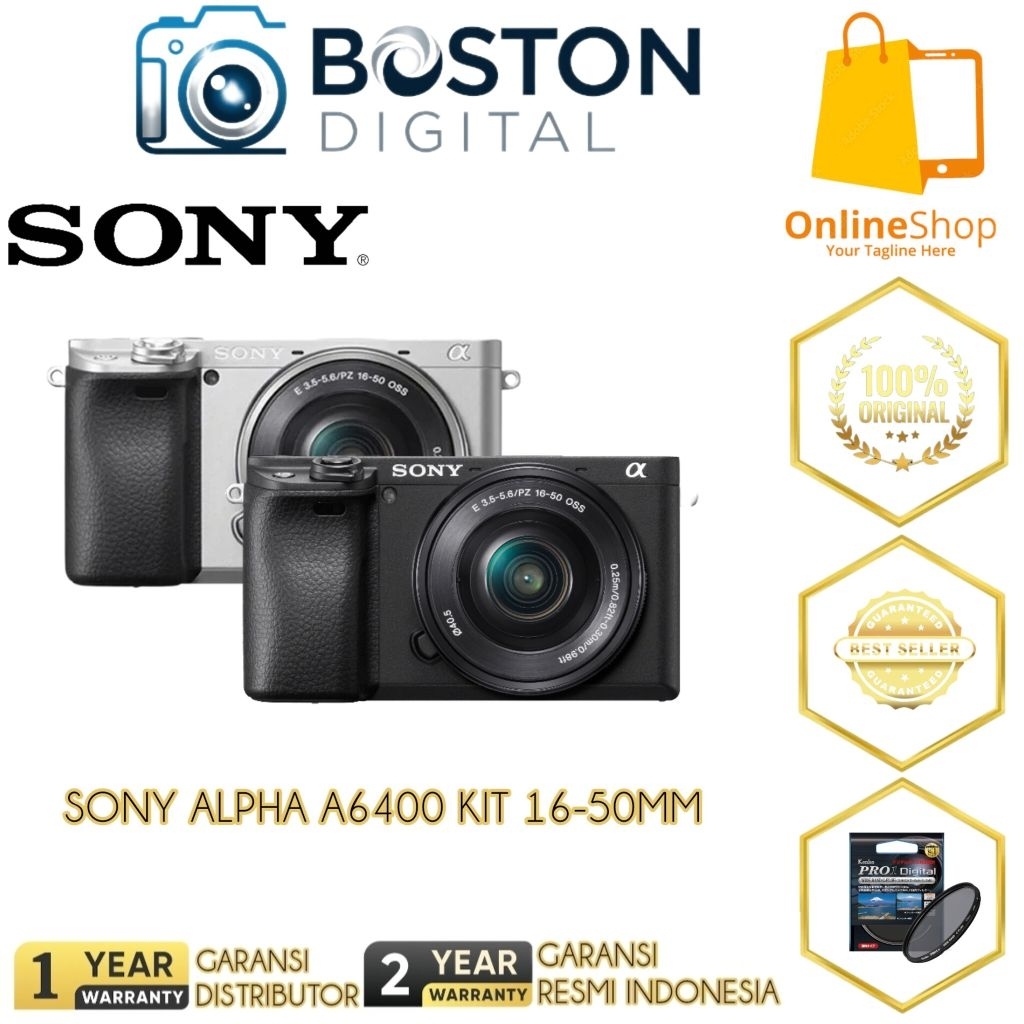 Jual SONY ALPHA A6400 KIT 16-50MM / CAMERA MIRORLESS SONY A6400 KIT 16 ...