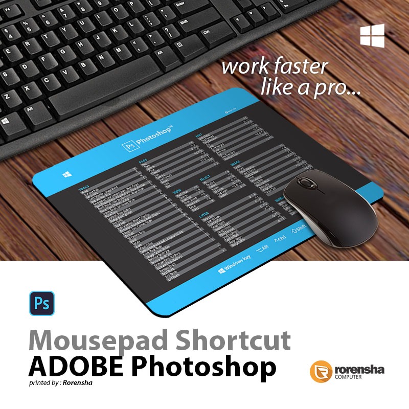 Jual Smart Mouse Pad Shortcut Adobe Photoshop Ilustrator Indesign ...