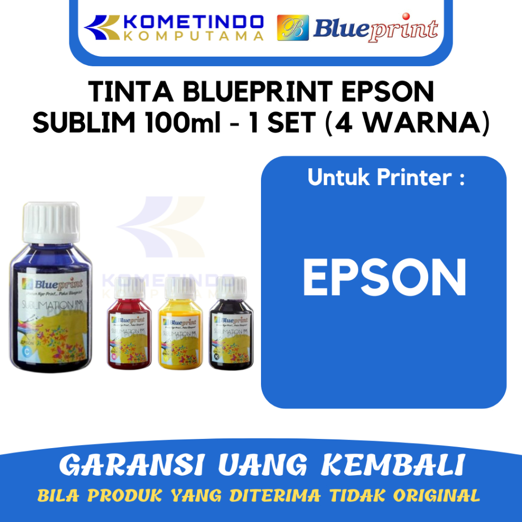 Jual 1 Set 100ml Sublim 4 Warna - Refill Tinta Sublimation Epson ...