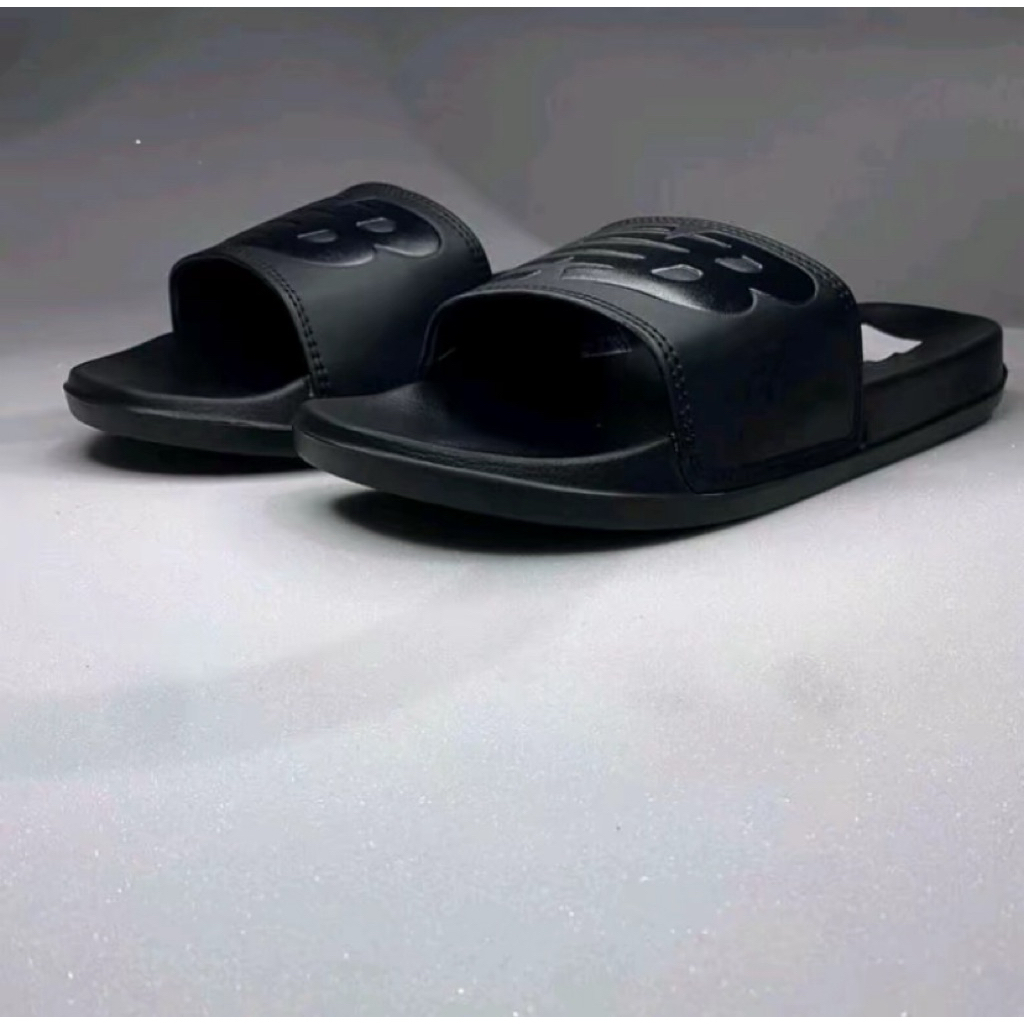 Jual Sandal Slop NB Full Black Pria Wanita Premium/Sandal Slide NB ...