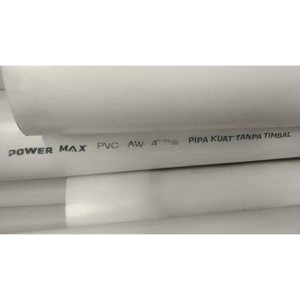 Jual PIPA PVC POWERMAX 4 INCH TIPE AW X 4 METER MOF | Shopee Indonesia