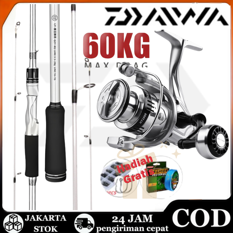 Jual DAIWA 2025 Set Pancing Spinning Lengkap | Joran Karbon ML Power ...