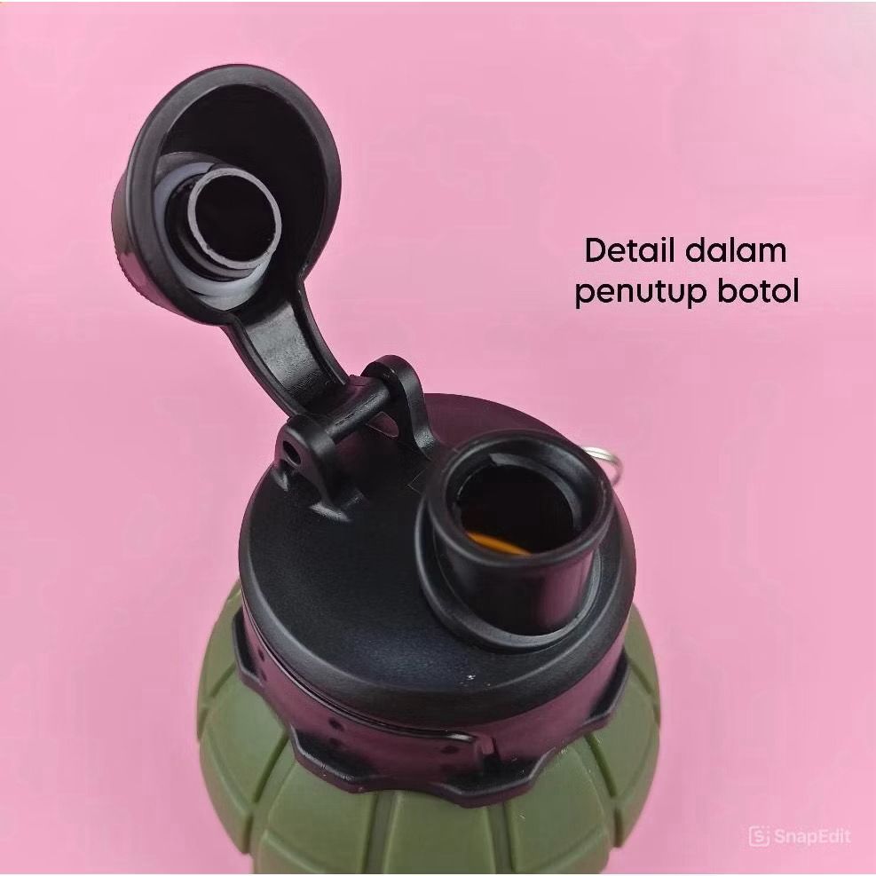 Jual PBA Botol Air Minum Lipat Silikon Portabel Bentuk Granat 600ml ...
