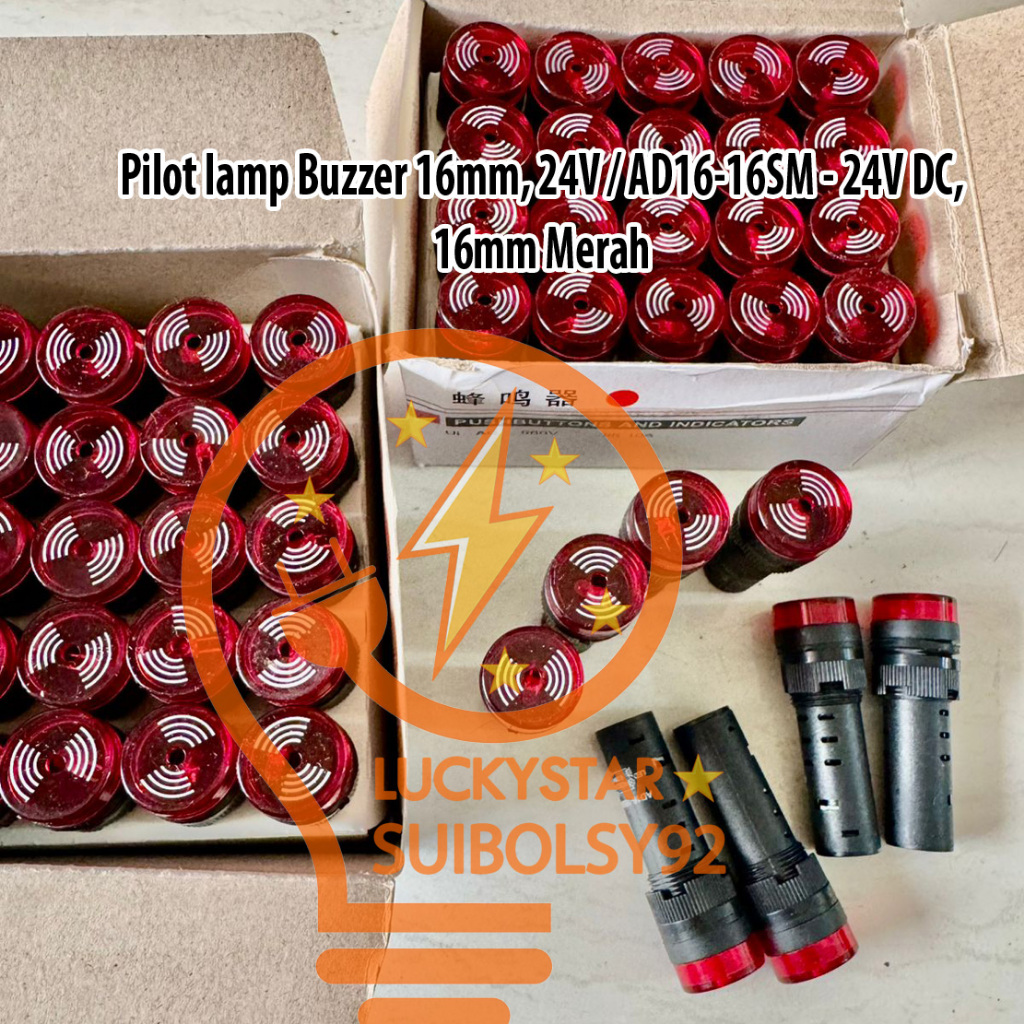 Jual Pilot lamp Buzzer 16mm / 22mm, 24V / 220V AD16-22Sm/ AD16-16SM ...