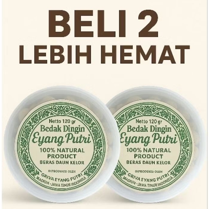 Jual BUNDLE 2 POT BEDAK DINGIN EYANG PUTRI BERAS DAUN KELOR LEMON - OIL ...