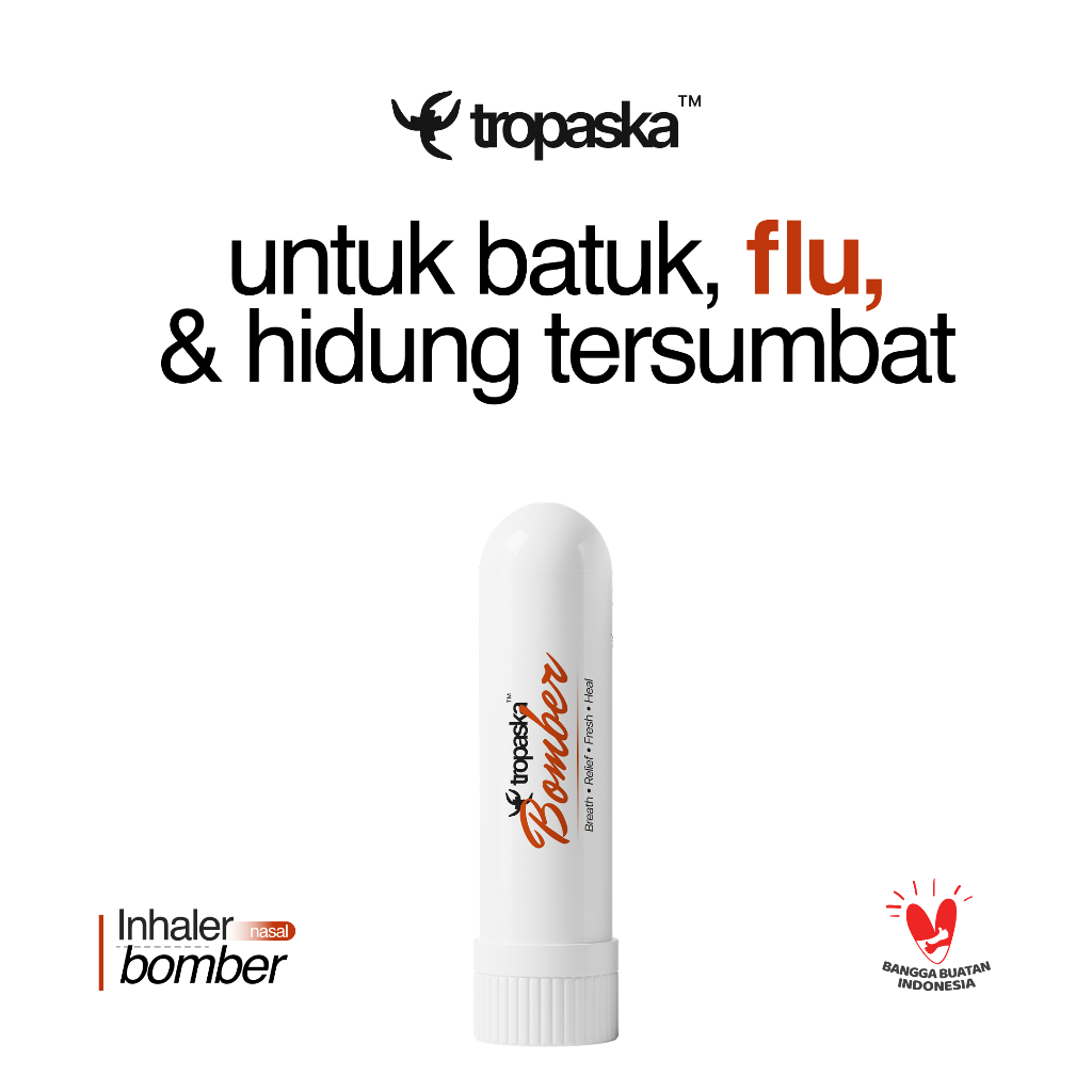 Jual Inhaler Hidung Tersumbat Batuk Flu Alergi Pilek Alami Tropaska ...