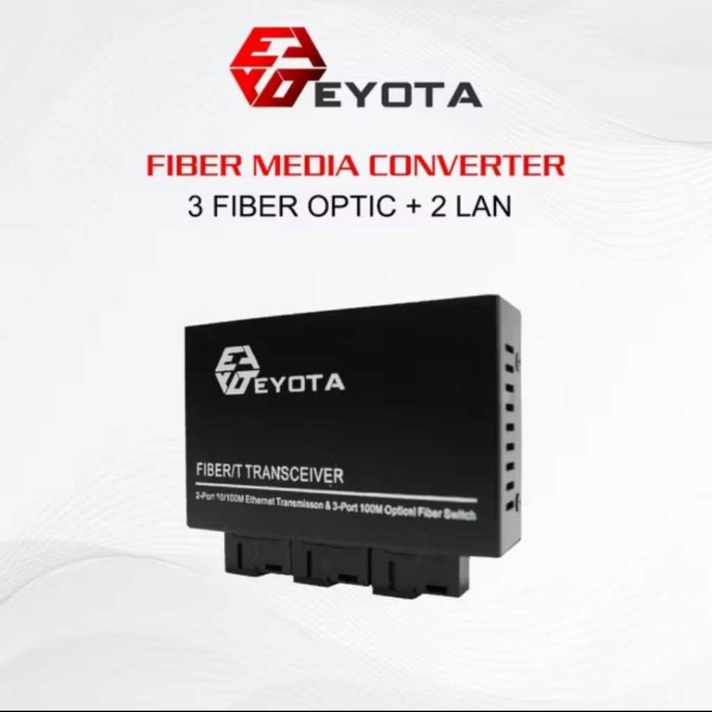 Jual Media Converter 3 FO 2 LAN 3 SC 2 RJ45 3F2E POE 10/100 Mbps Fiber ...