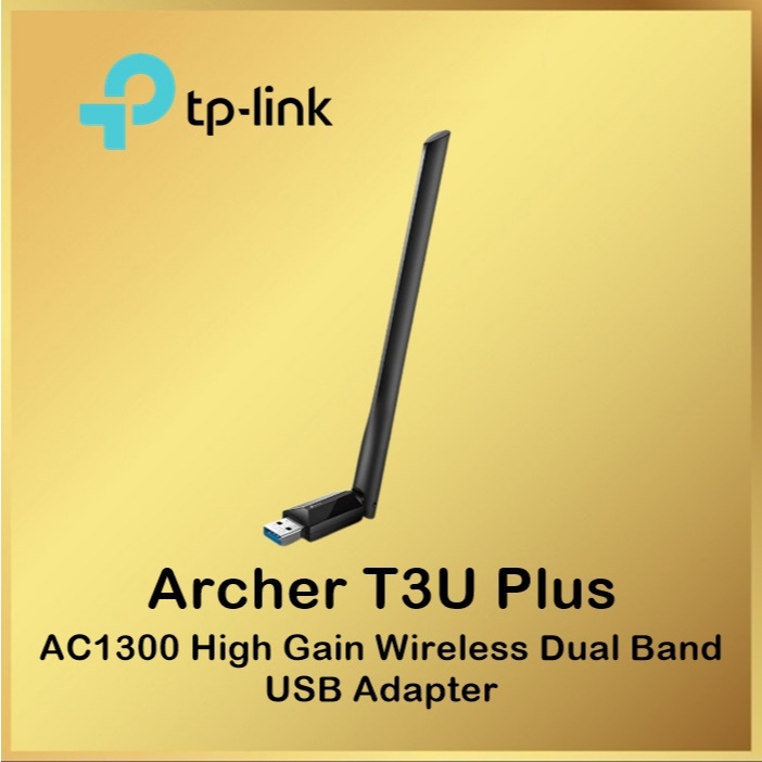 Jual TP-Link Archer T3U Plus AC1300 High Gain Wireless Dual Band USB ...