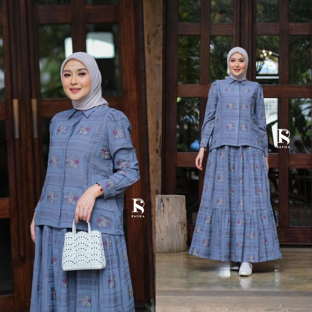 Jual CHAFIA / DALIA SET ROK BY RAFIKA | Shopee Indonesia