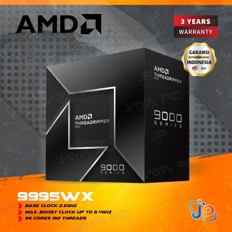 Jual Processor AMD Ryzen Threadripper PRO 9995WX 2.5 - 5.4 GHz Socket ...