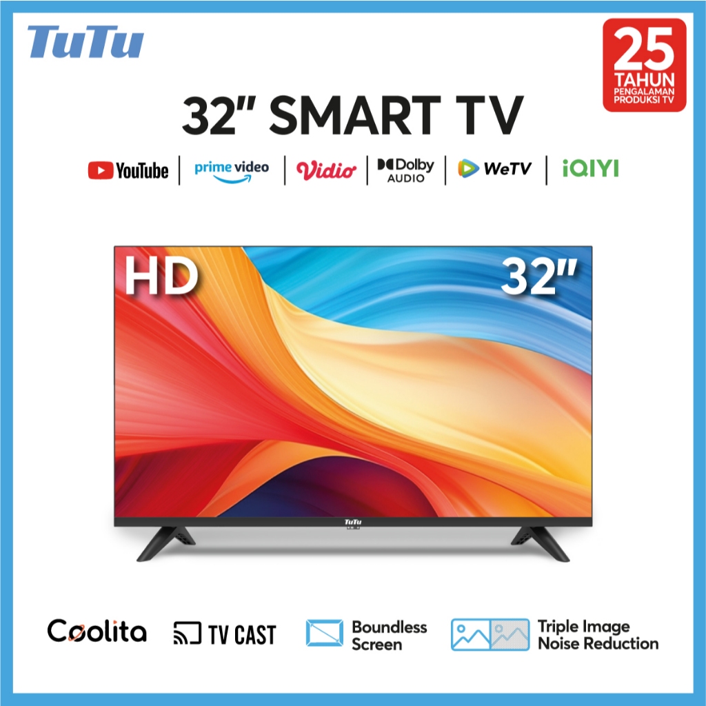 Jual TUTU Smart TV 32inch Coolita 3.0 HD Dolby Audio Digital Televisi ...