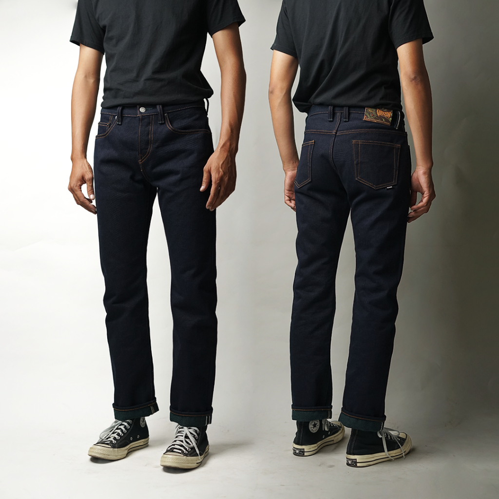 Jual Versal The Finest-VIRAZOR 17oz Indigo × Green Weft Unsanforized ...