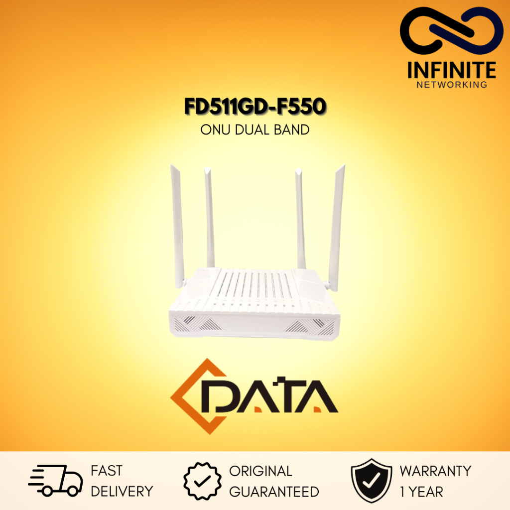 Jual CDATA FD511GD-F550 1port GE + Dual Band WIFI CDATA Modem XPON ONU ...