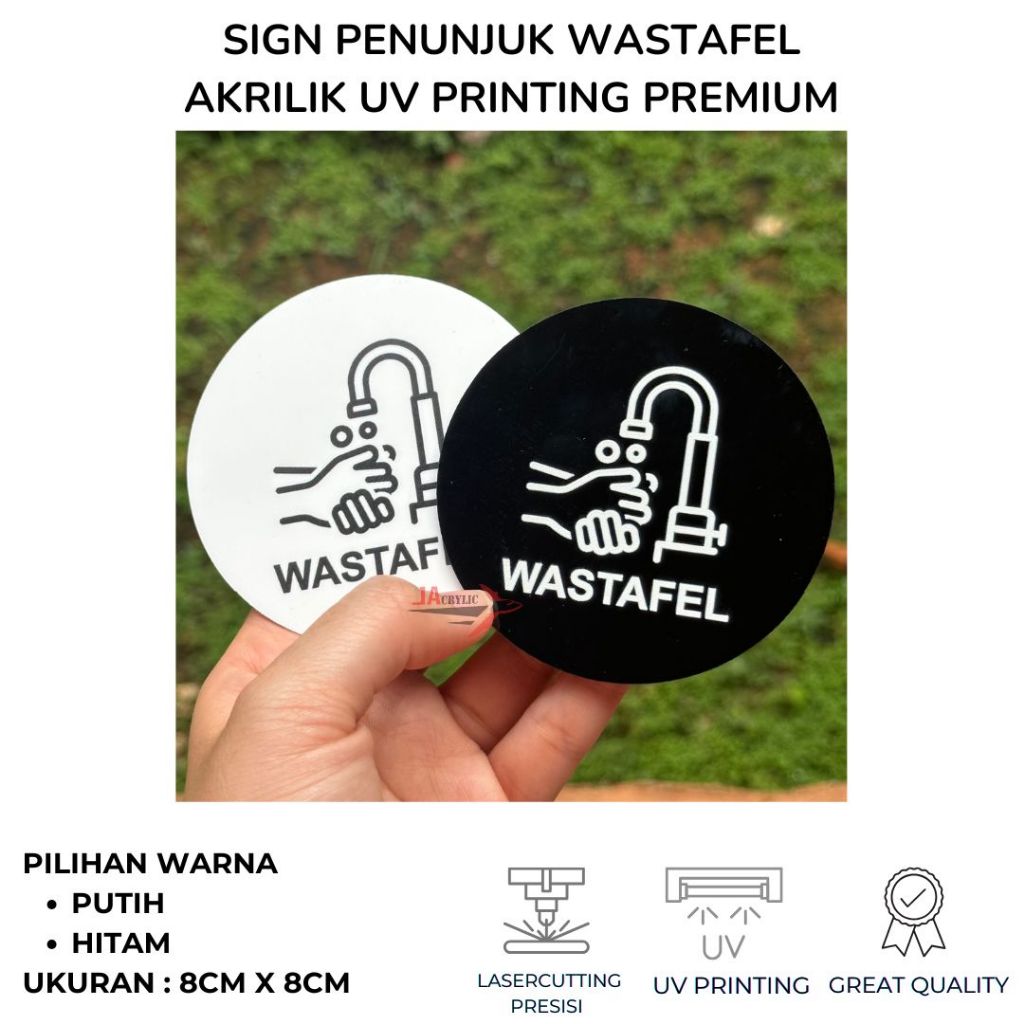 Jual Sign Akrilik Penunjuk Wastafel – Tanda Petunjuk Mushola Masjid ...