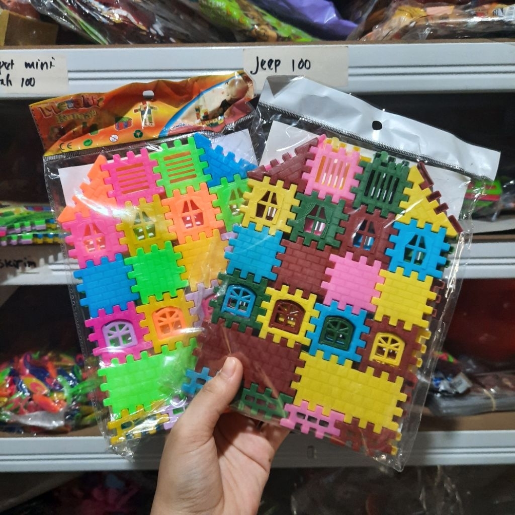 Jual Mainan puzzle rumah / pazel rumah / bongkar pasang mainan merakit ...